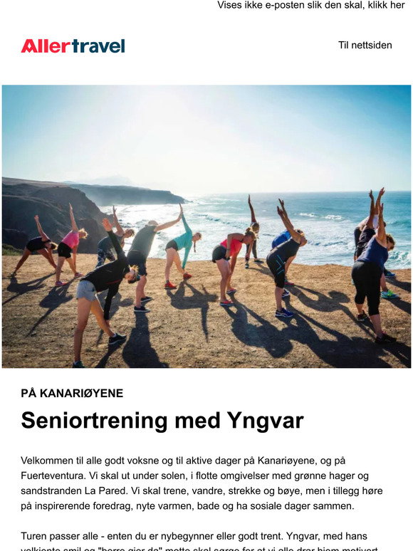 Aller Travel: Sprek og aktiv i varmen - trening med Yngvar | Milled