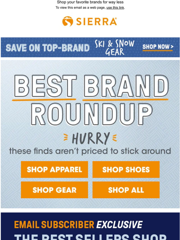 Sierra Trading Post: Oooo these brands are BIG | Milled