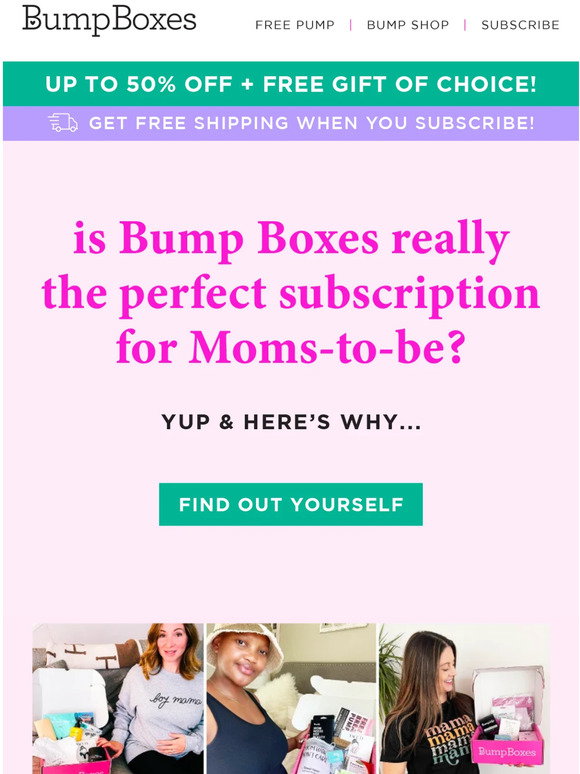 Bump Boxes: The perfect pregnancy subscription 💞 | Milled