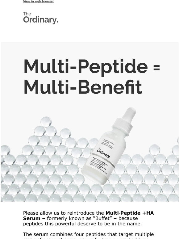 The Ordinary: Target multiple signs of aging. | Milled
