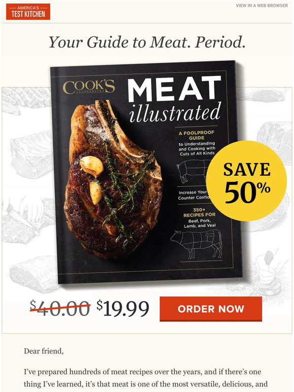 America's Test Kitchen: "I'll have my meat with a side of meat, please ...