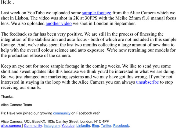 HOME 24 POR 7: Alice Camera Sample Footage | Milled