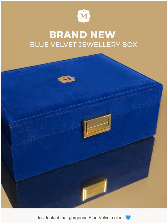 Mvintage: The exclusive Blue Velvet Jewellery Box is here! | Milled