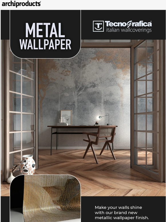Archiproducts: Make your walls shine with the Metal wallpaper by ...