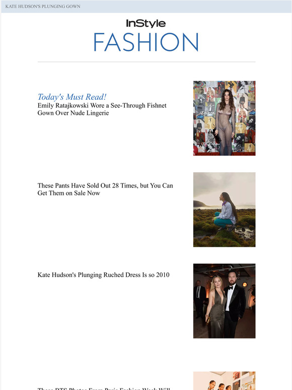 InStyle Box: Emily Ratajkowski's see-through fishnet gown was stunning ...