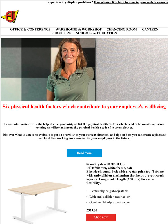 AJ Products: Checklist for a healthy sustainable work environment | Milled