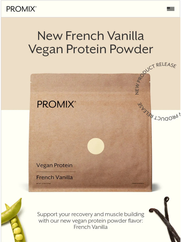Promix Nutrition: [New] French Vanilla Vegan Protein Powder | Milled