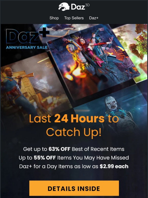 DAZ 3D: Last Chance - Daz+ 24-Hour Finale | Milled