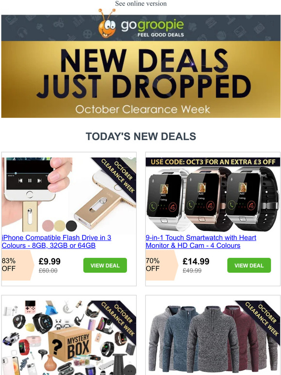 Go Groopie: 🍀 Congratulations! It's your LUCKY day... | Milled