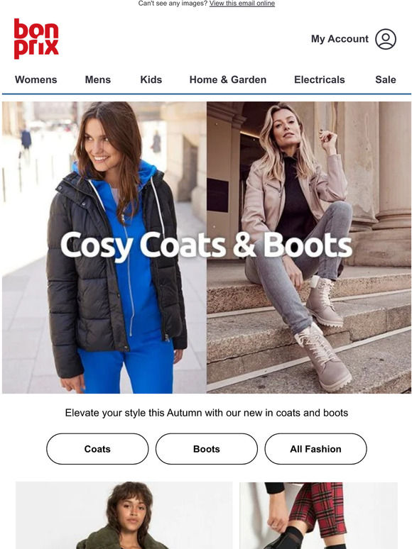 Bonprix: Discover Our New In Cosy Coats & Boots! | Milled