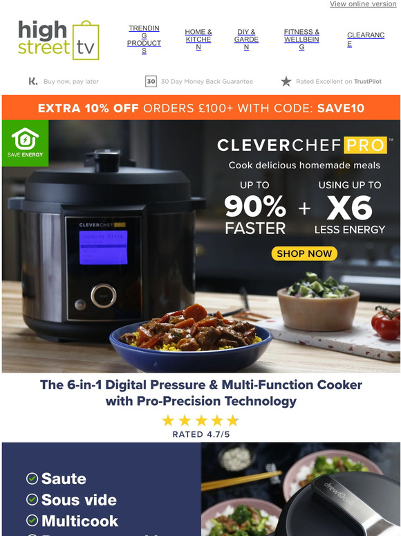 High Street TV: Cook up to 90% faster and save with Cleverchef Pro | Milled
