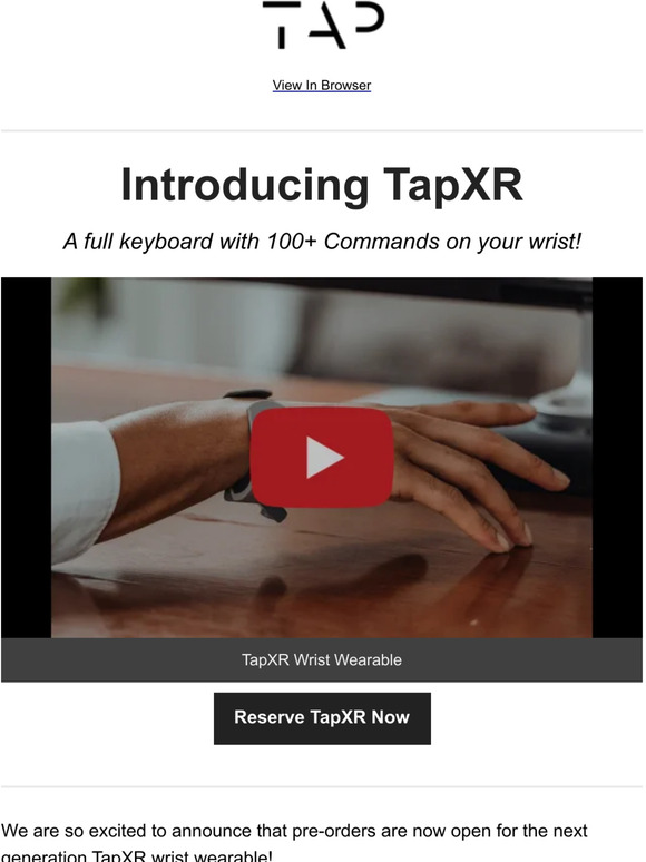 Tap: 🚀The Wait is Over! Pre-Order TapXR Now!🚀 | Milled
