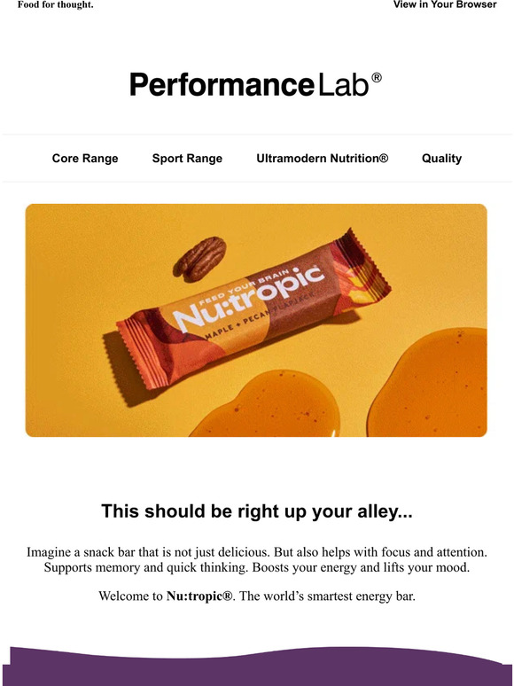 Performance Lab: Introducing the world’s smartest energy bar. | Milled