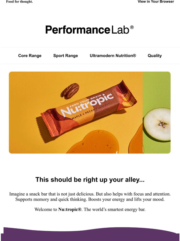 Performance Lab: Introducing the world’s smartest energy bar. | Milled
