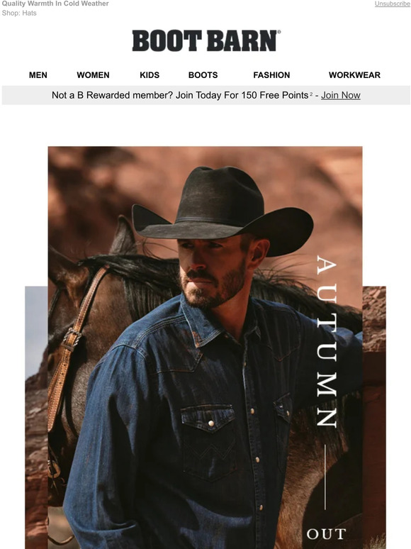 BootBarn.com Email Newsletters: Shop Sales, Discounts, and Coupon Codes