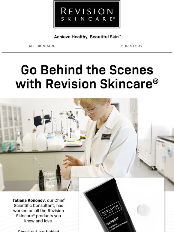Revision Skincare: Go Behind the Scenes with Revision | Milled