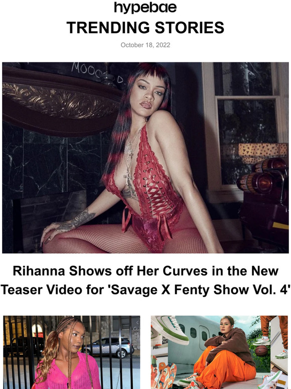 Hypebae: Rihanna Shows off Her Curves in the New Teaser Video for 'Savage X Fenty Show Vol. 4 ...