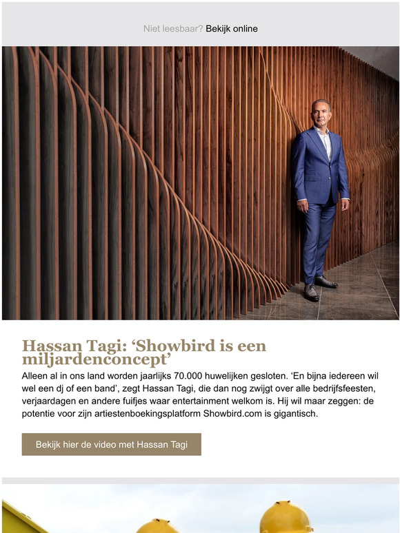 Quote: Hassan Tagi: ‘Showbird is een miljardenconcept’ & Quote 500-lid ...