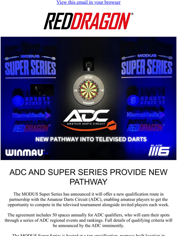 Red Dragon Darts: ADC AND SUPER SERIES OFFER NEW PATHWAY | Milled