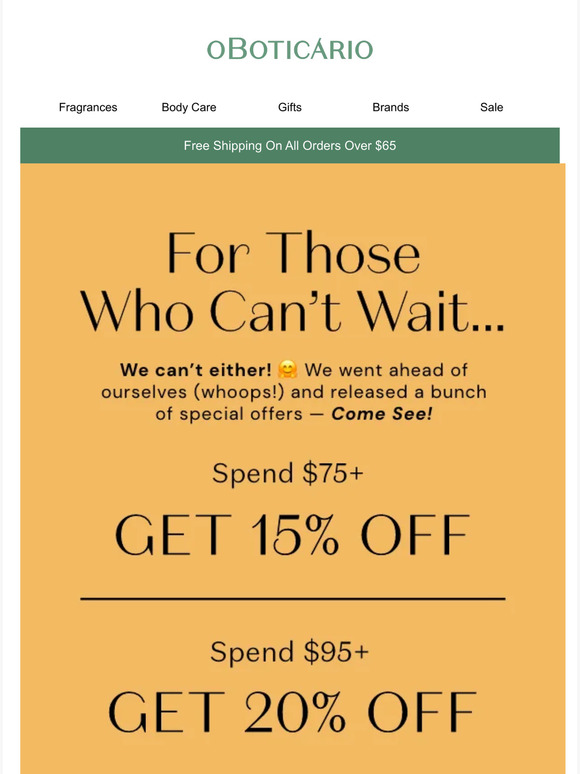 Boticário: Hello Early Birds! 👋 | Milled