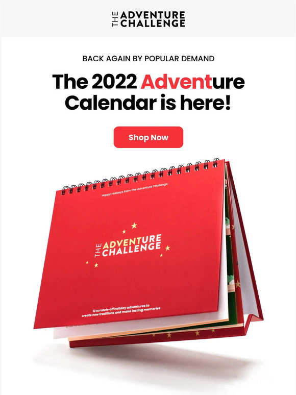 The Adventure Challenge: The 2022 Advent(ure) Calendar is here! | Milled