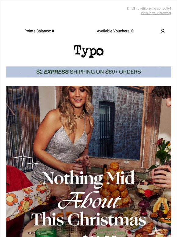 Typo Email Newsletters: Shop Sales, Discounts, and Coupon Codes