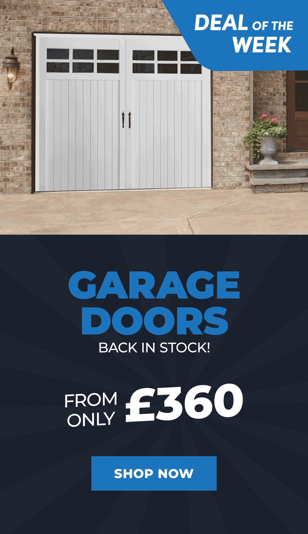 Leader: WEEKLY DEAL | Garage Doors Back in Stock - from only £360 | Milled