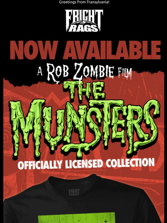 Fright Rags: ⚰️💚 Rob Zombie's THE MUNSTERS Collection is Now Available ...