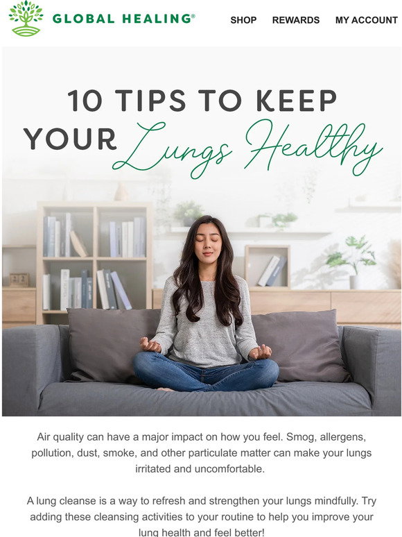 Global Healing Center: 10 Ways to Keep Your Lungs Healthy! | Milled