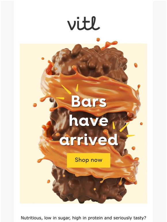 Vitl: Our Vitamin and Protein bars have arrived 🎉 | Milled