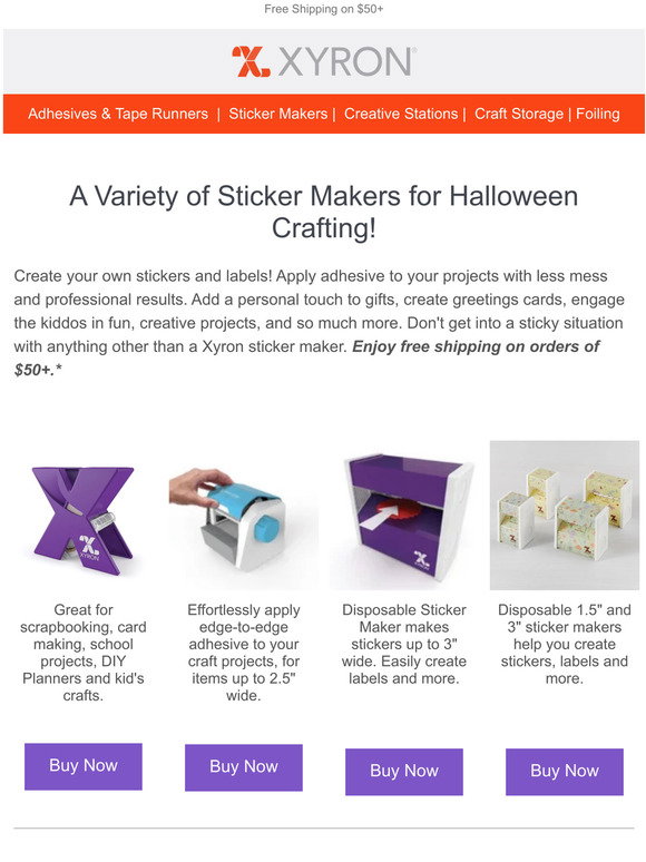 XYRON: Get your Halloween crafting underway with Xyron Sticker Makers ...
