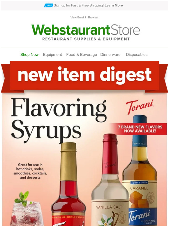 Webstaurant Store: Say Hello to NEW! | Milled