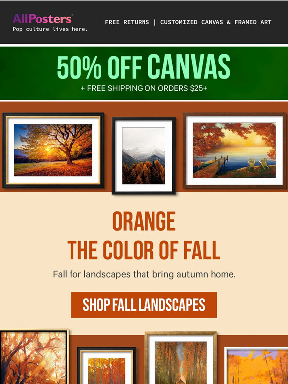 AllPosters: Orange is the color of fall! 🧡 | Milled