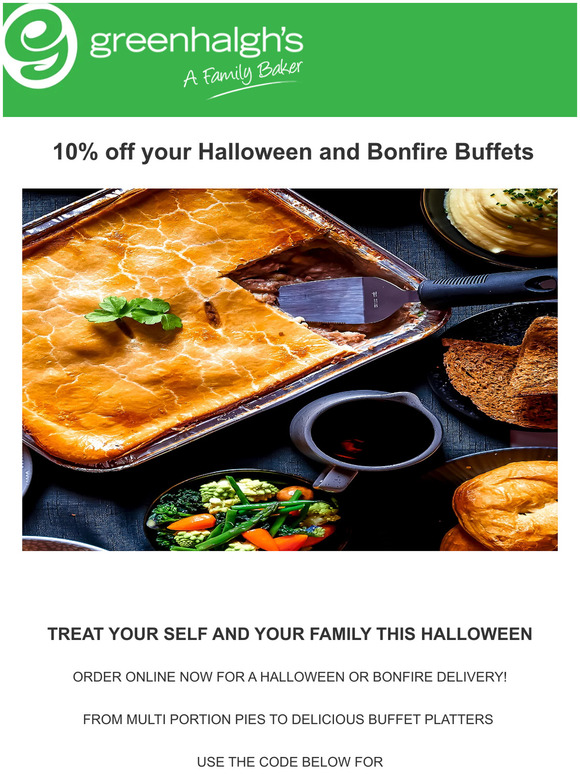 Greenhalgh's Craft Bakery: 10% off all buffet and party food | Milled