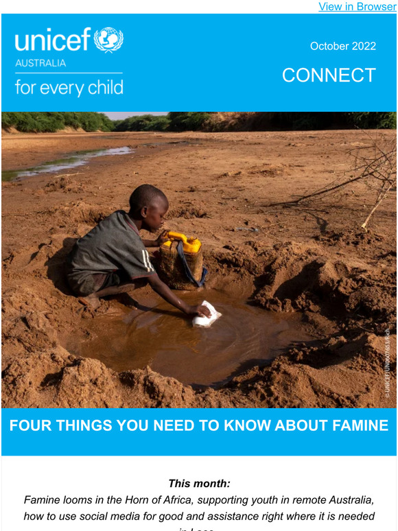 UNICEF: Do you know what causes famine? | Milled