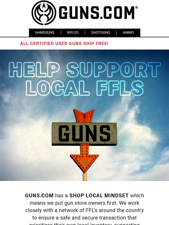 Guns.com: Help Support Local Gun Shops With Guns.com 🤝 | Milled