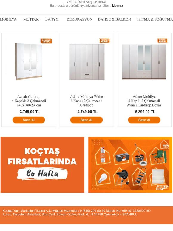 koctas.com.tr: Ücretsiz Montaj! 🔨 | Milled