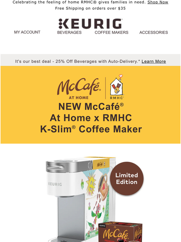 Keurig: Introducing a new limited-edition McCafé at Home custom brewer ...
