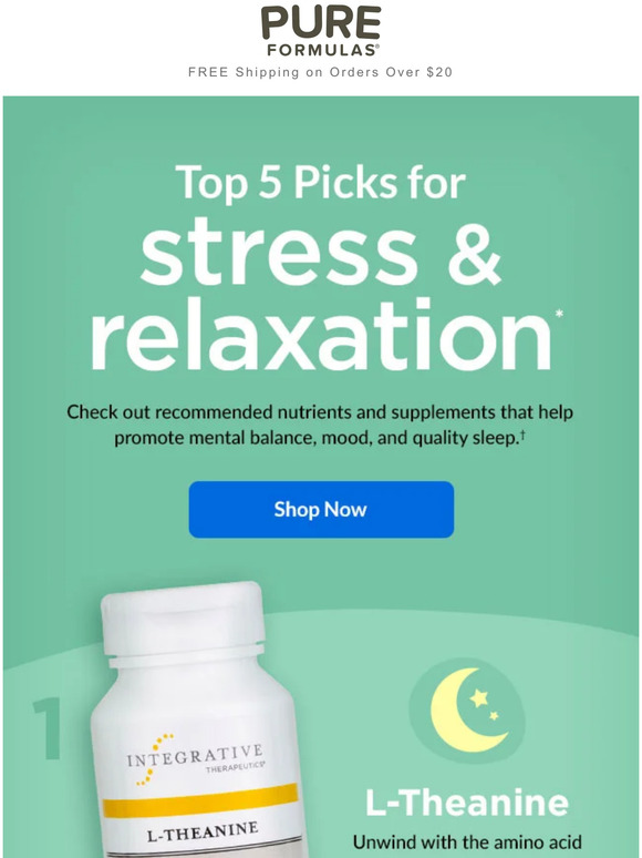 PureFormulas: Top 5 picks: Supplements for stress relief & relaxation ...