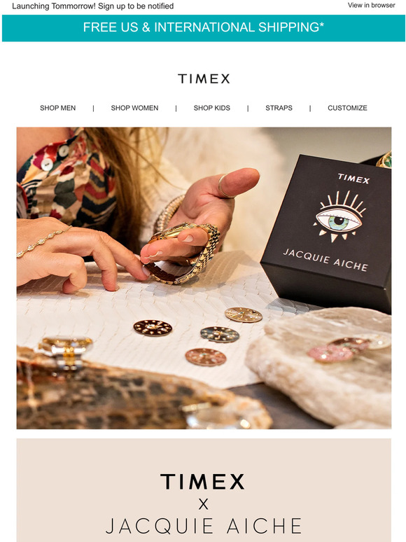 Timex: Dropping Tomorrow: Timex x Jacquie Aiche | Milled