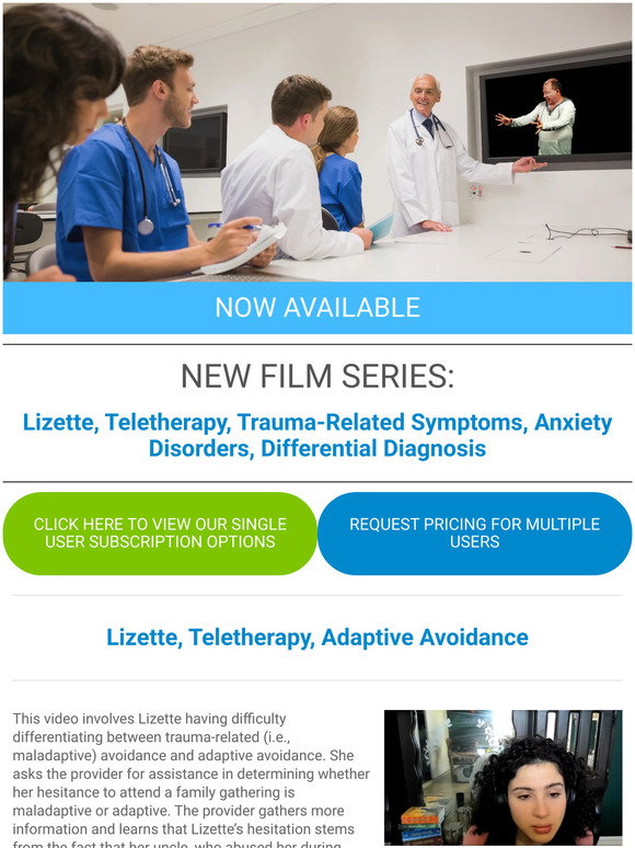 Symptom Media: New Film Series - Teletherapy, Trauma-Related Symptoms ...