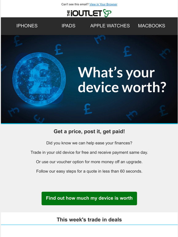 The iOutlet: Trade in your devices! | Milled