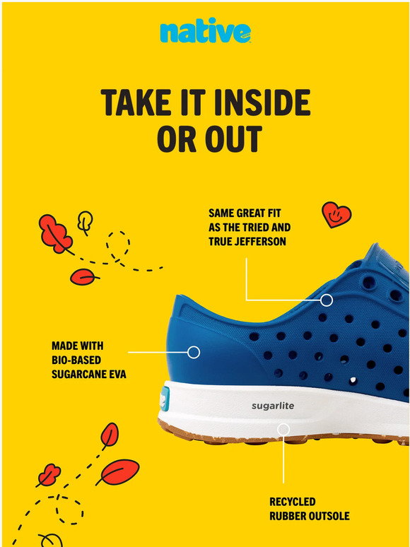 Native Shoes: Inside, outside, let adventure be your guide | Milled