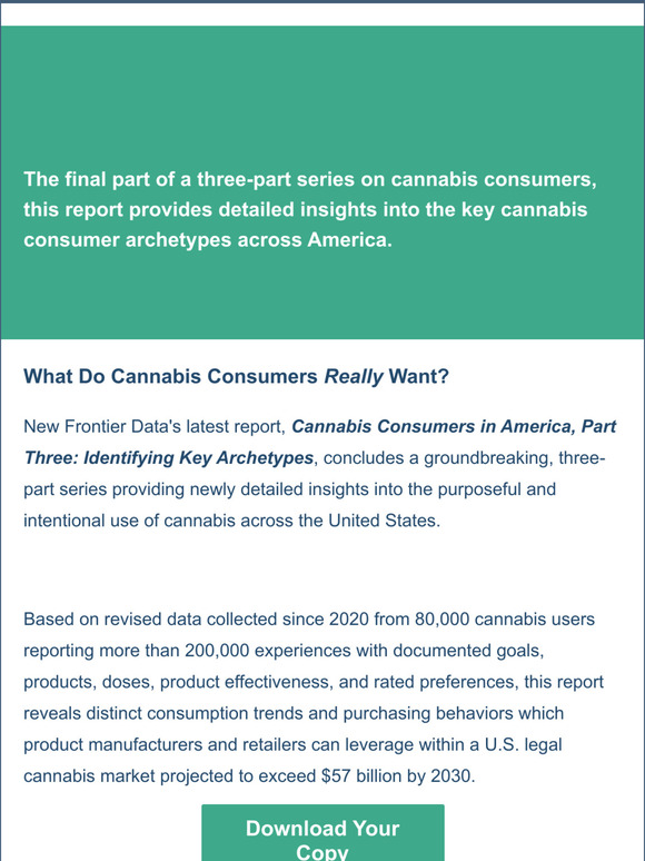 New Frontier Data: [NEW REPORT] Cannabis Consumers in America: Part 3 ...
