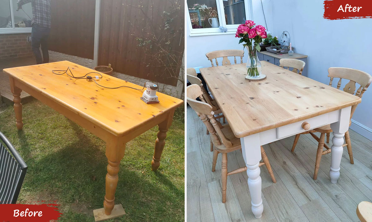 Frenchic Paint: How to paint a dining table! | Milled