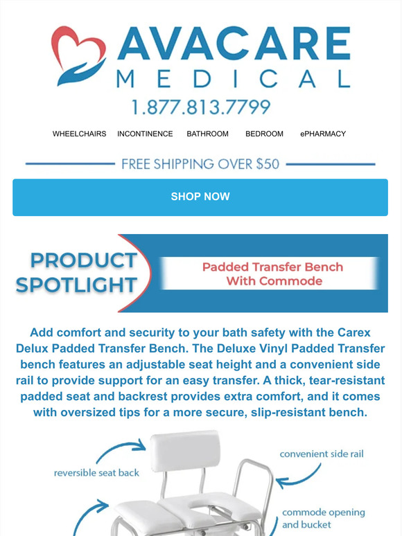 AvaCare Medical: Full Selection Of Transfer Benches At AvaCare Medical ...