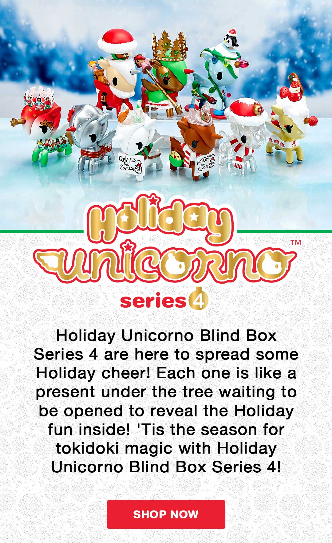 Tokidoki: HOLIDAY UNICORNO SERIES 4 ARE HERE! | Milled