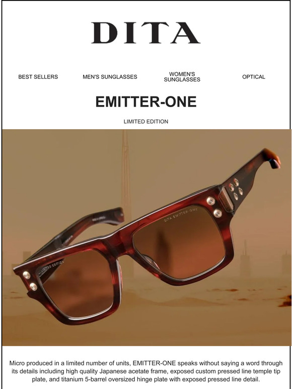 DITA Eyewear: EMITTER-ONE, available in limited units. | Milled
