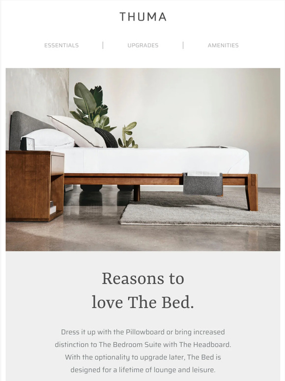 Thuma: The perfect platform bed frame exists. | Milled