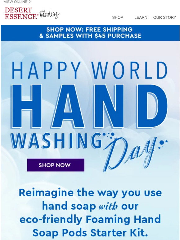 Desert Essence: Happy World Hand Washing Day 🧼 | Milled